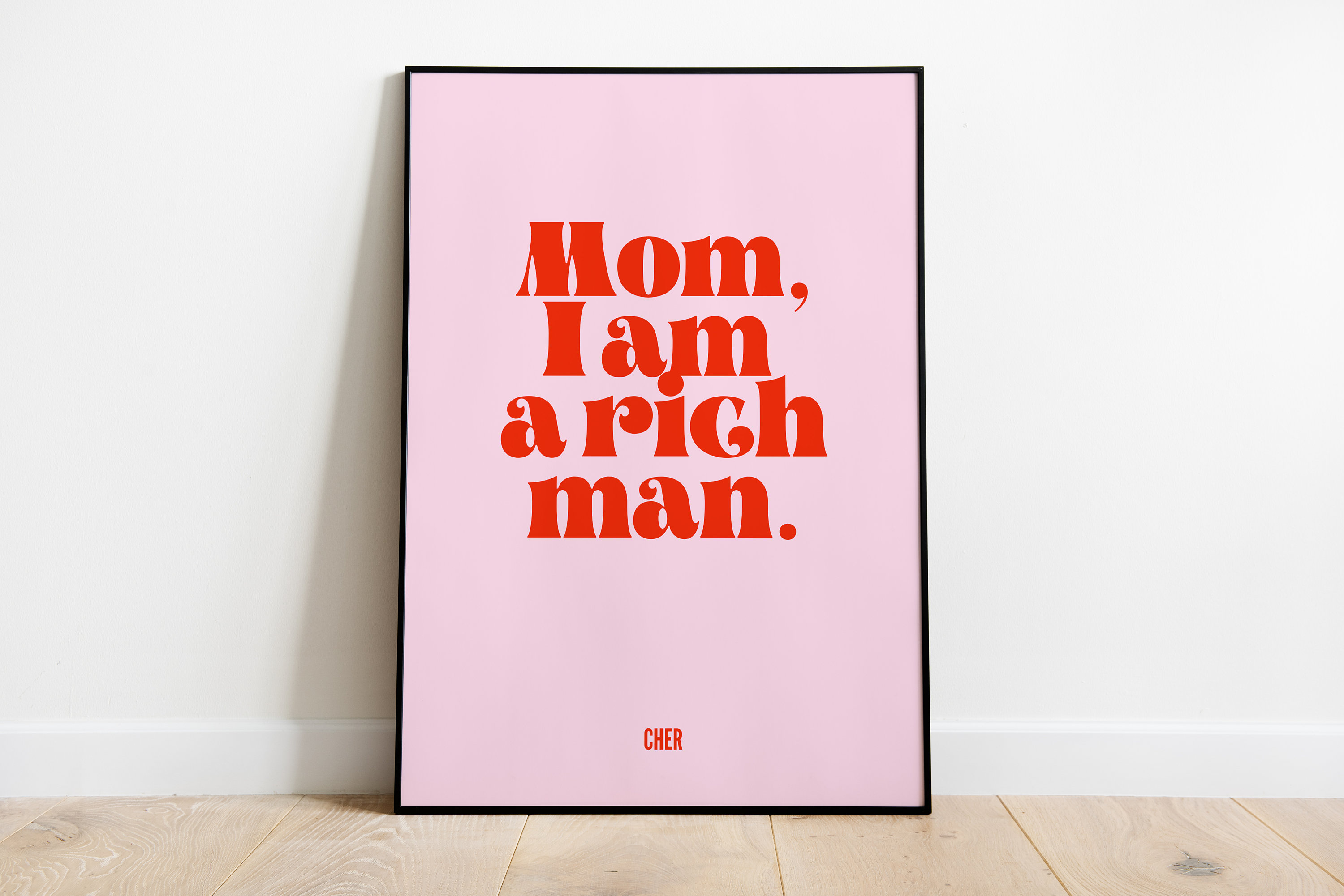 Cher Mom I Am a Rich Man Taylor Swift Girl Power Wall | Etsy