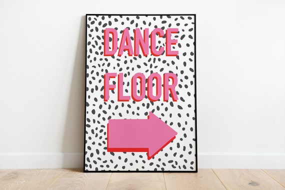 Dance Floor Personalised Custom Arrow Disco Dalmatian | Etsy