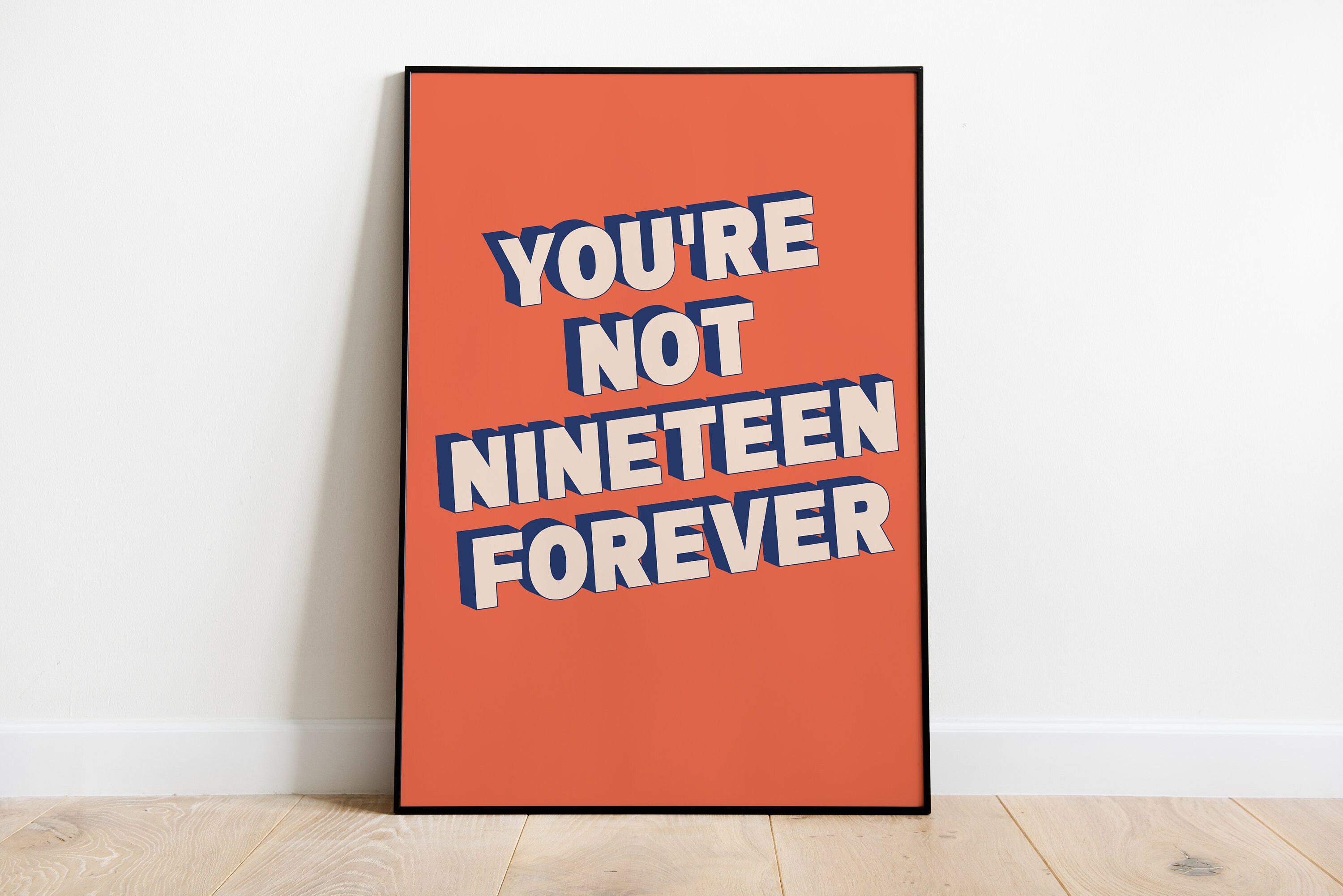 The Courteeners | Not Nineteen Forever | Lyrics Print | A1 A2 A3 A4 A5 ...