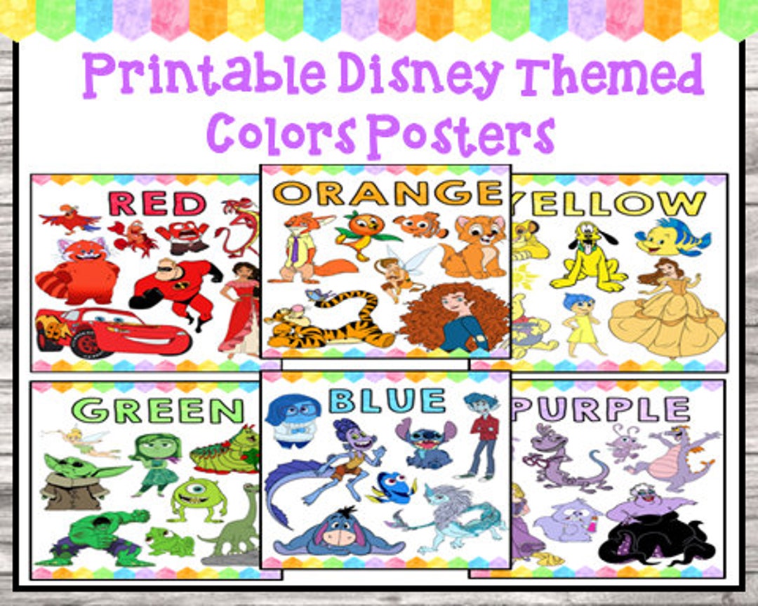 Printable Colors Posters - Etsy