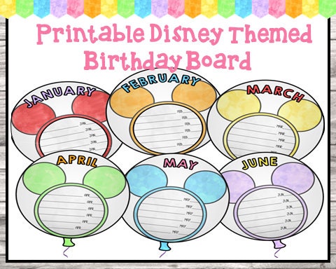 Printable Birthday Board - Etsy