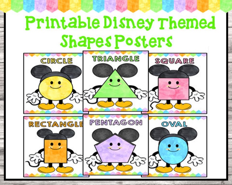 Printable Shape Posters - Etsy