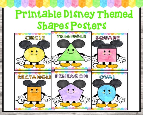 Printable Shape Posters - Etsy