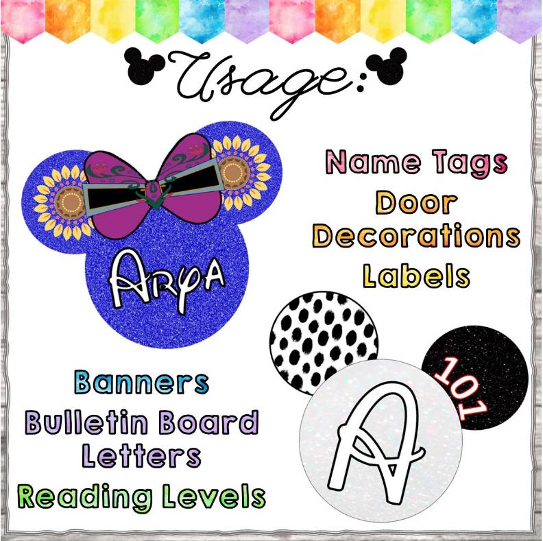 Classic Pack Mouse Ears (editable Name Tags) - Etsy