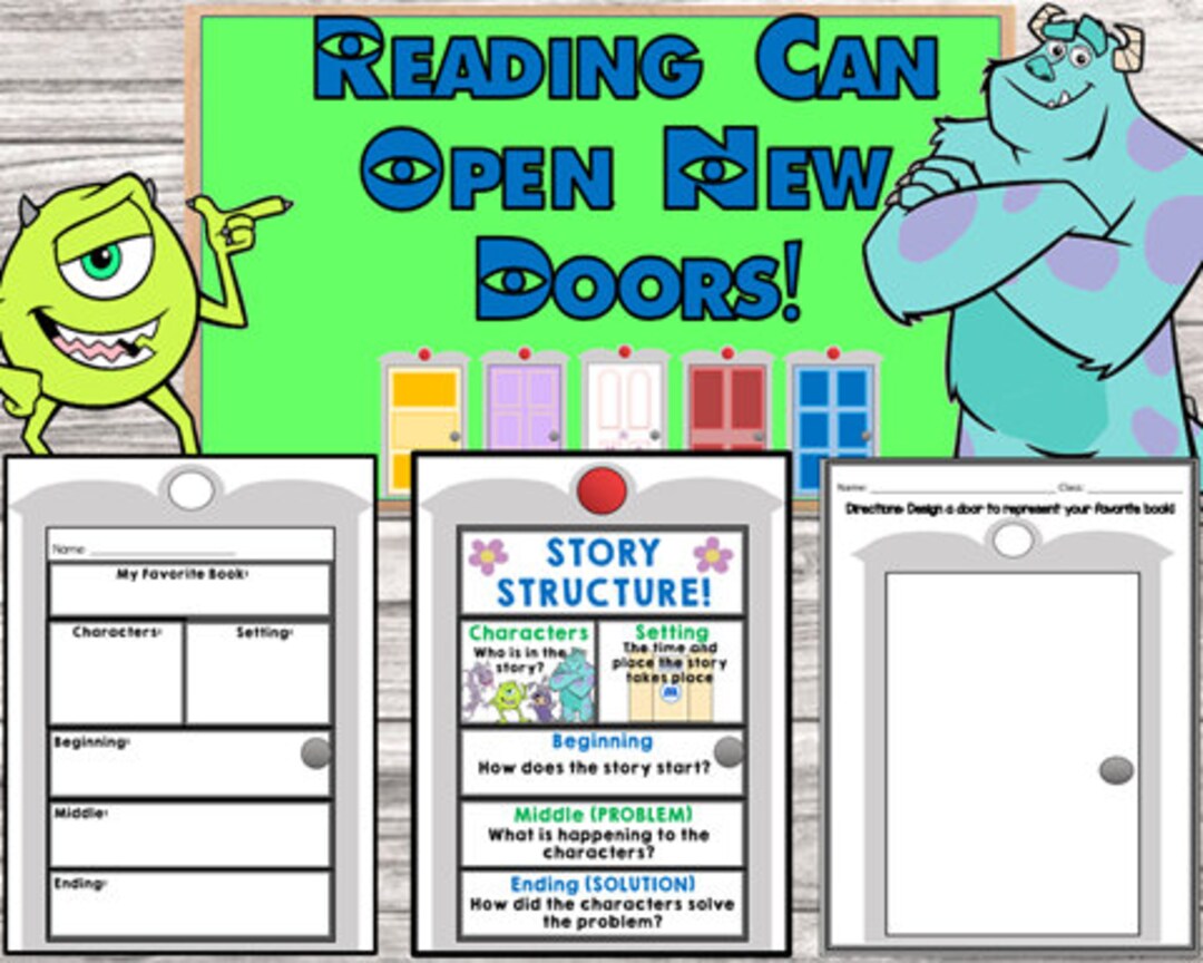 Printable Reading Bulletin Board Kit and Avtivity - Etsy