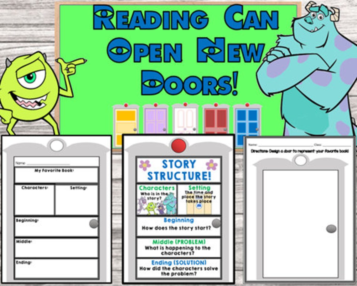 Printable Reading Bulletin Board Kit and Avtivity - Etsy