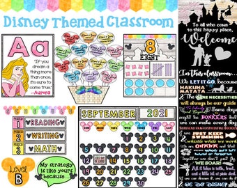 Disney Inspired Classroom Decor Bundle - Etsy