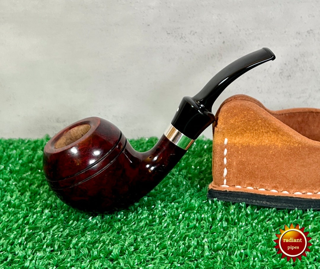 Rare Vauen Lucca Shape 77 Rhodesian Briar Pipe, Barely Smoked Sterling ...