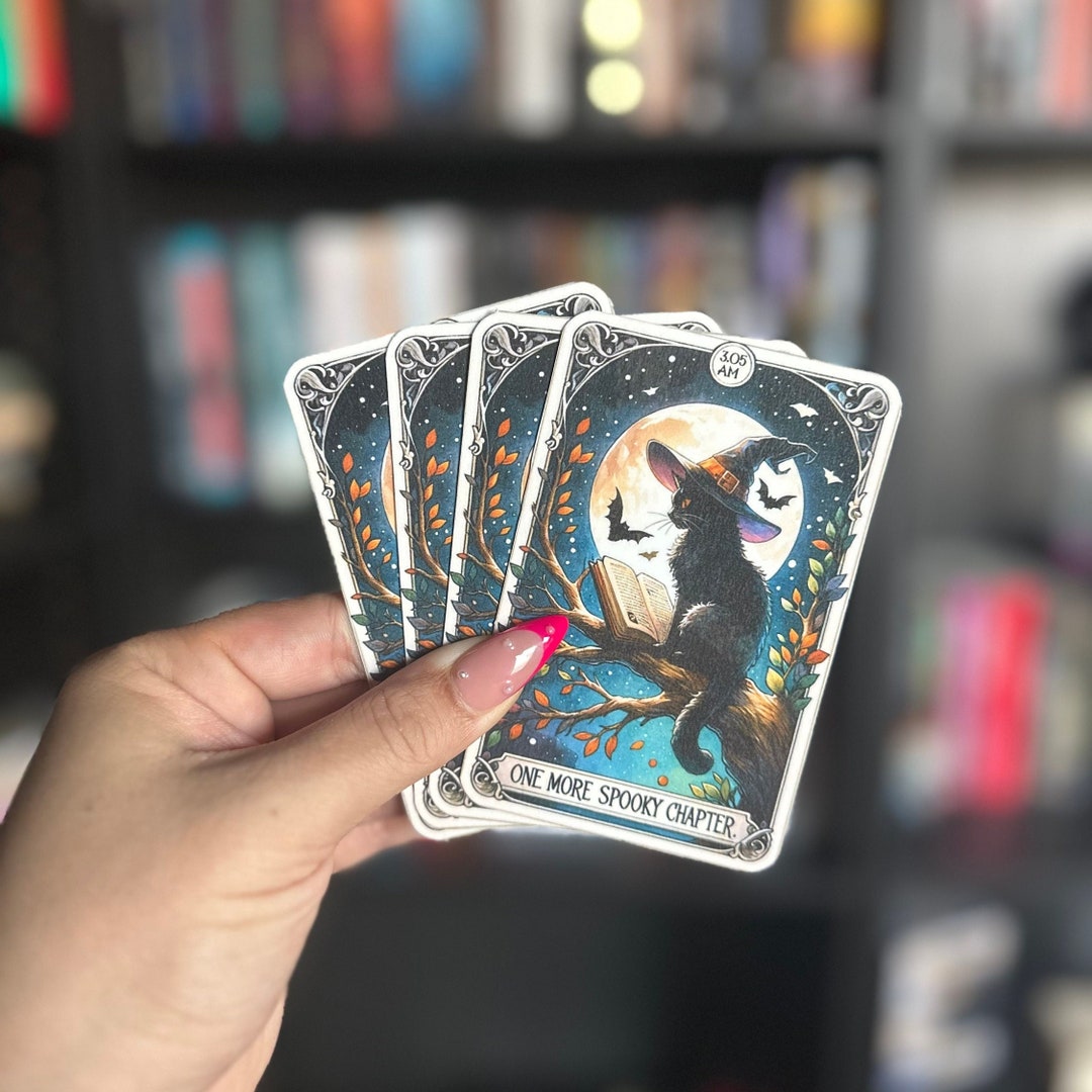 Spooky Chapter Bookmark, Witchy Black Cat, Halloween Reading Accessory ...