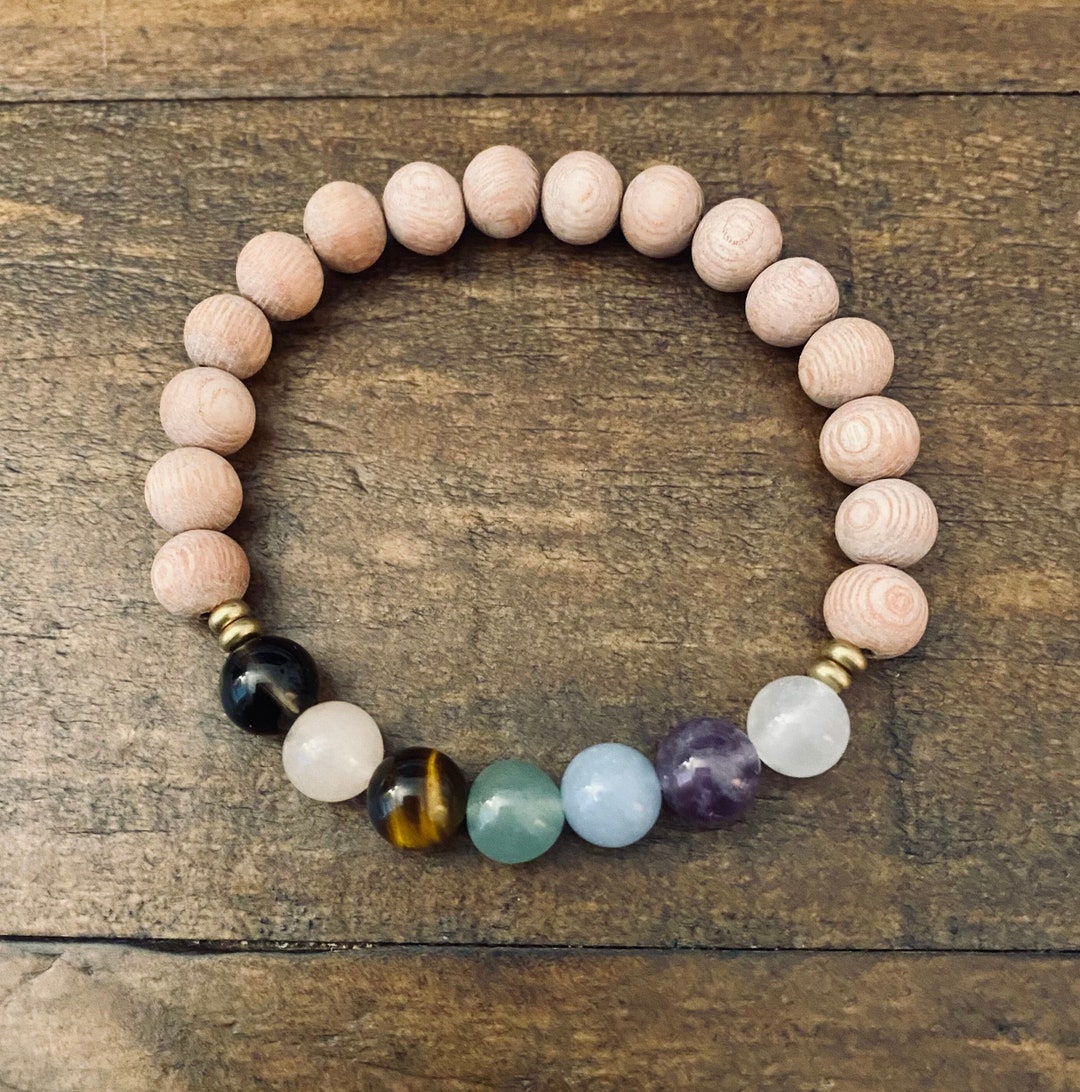 Seven Chakras Diffuser Bracelet - Etsy