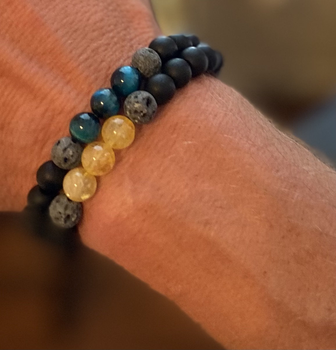 Men's Solar Plexus Chakra Diffuser Bracelet With Citrine - Etsy