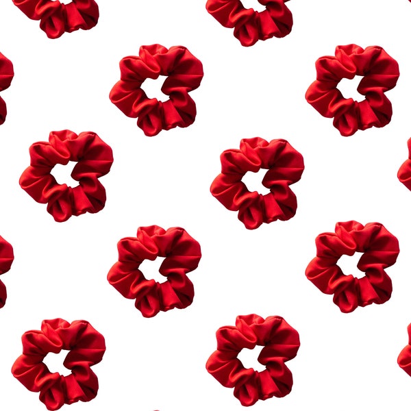 Red Scrunchie - Etsy