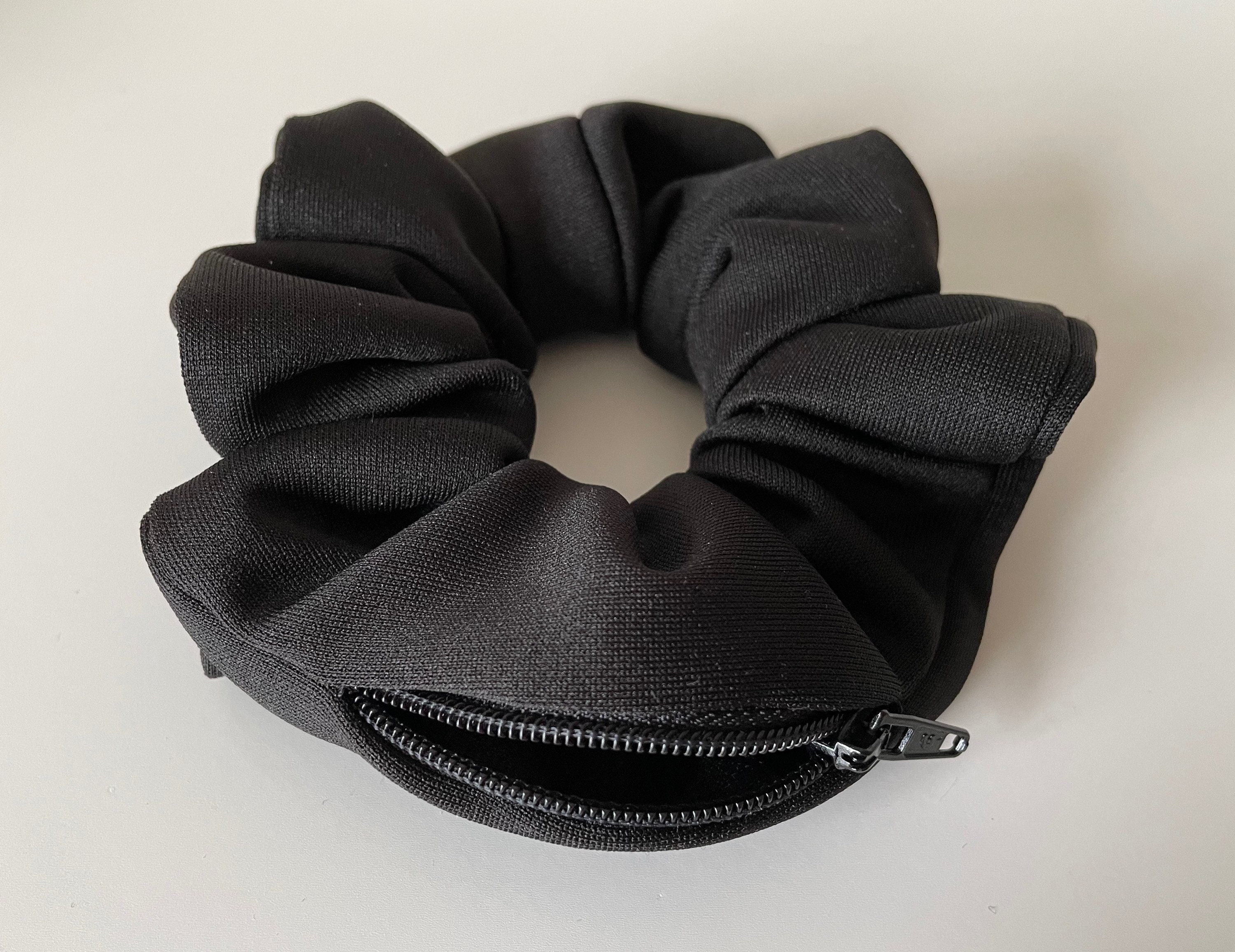 Zipper Scrunchie / Scrunchies With Pocket / Pocket Scrunchie / | Etsy