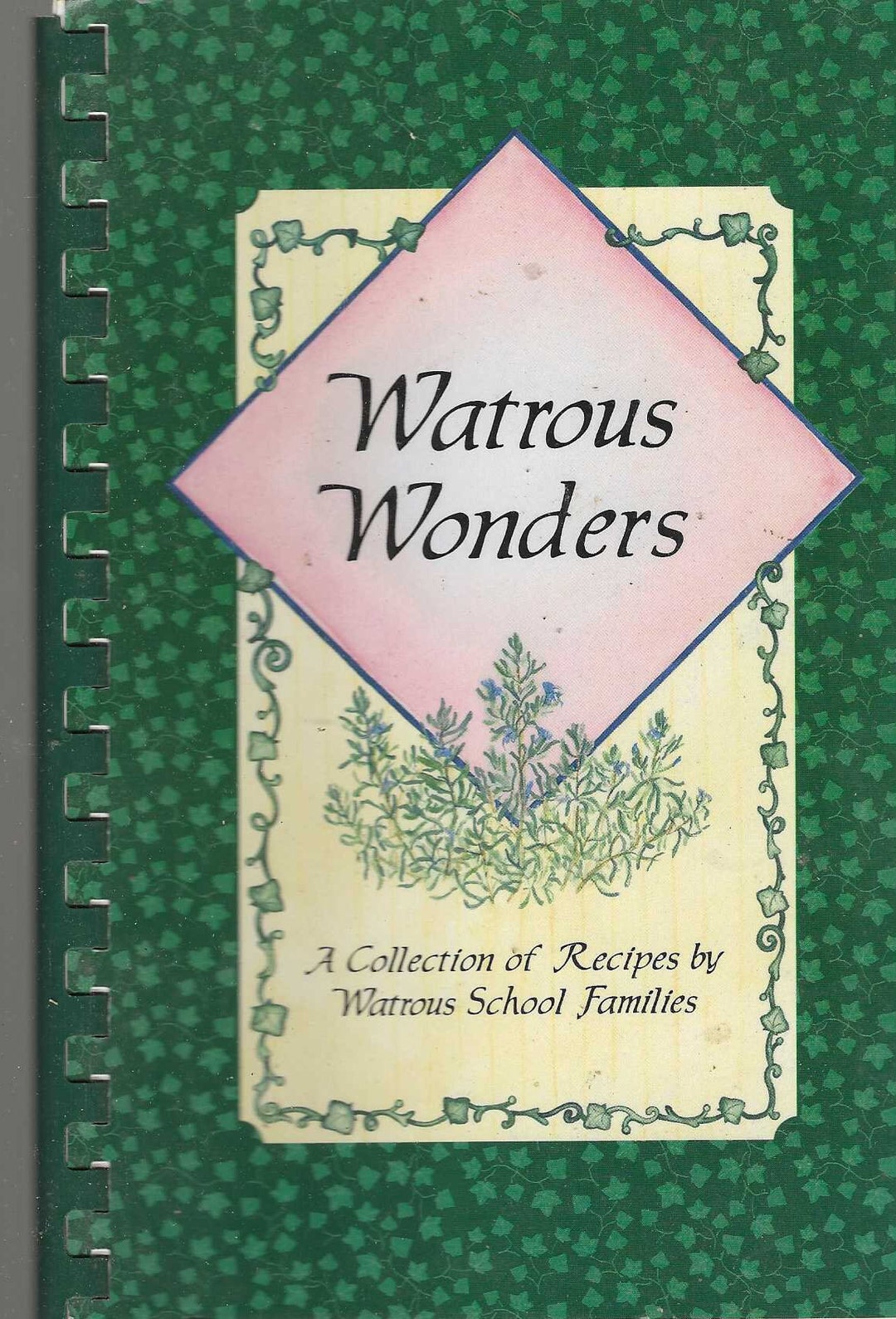 Des Moines Iowa Vintage 1996 Watrous Elementary School Wonders Cookbook ...