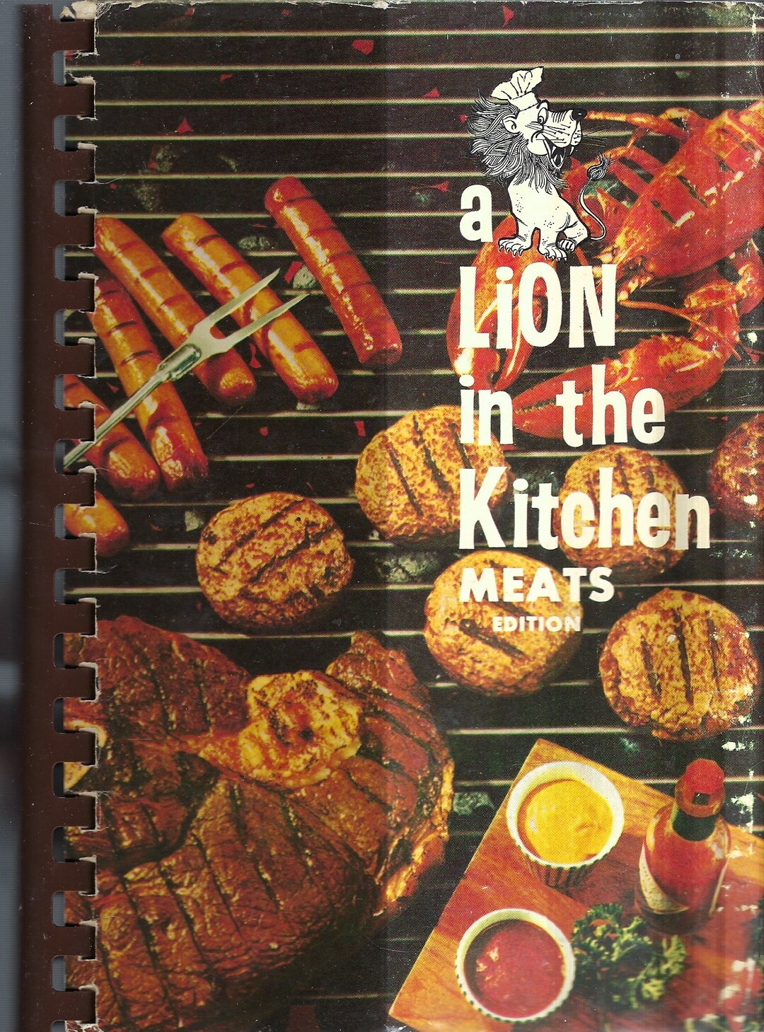 A Lion in the Kitchen Meats Edition Cookbook Vintage 1965 Lions Clubs ...