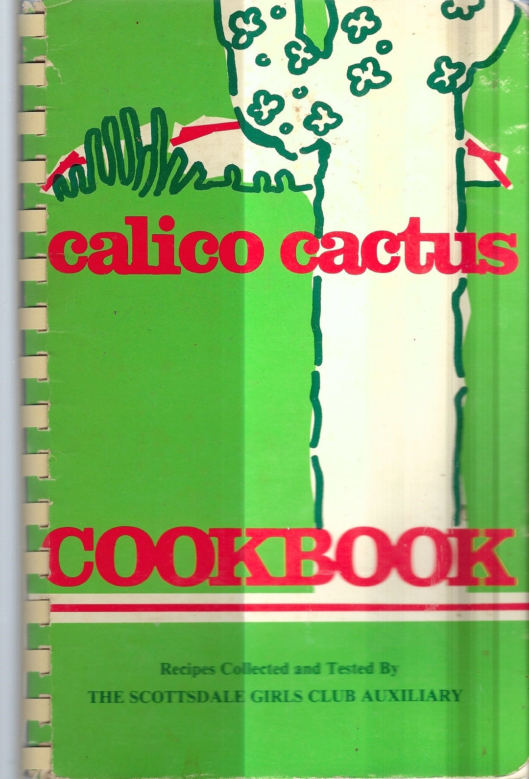 Scottsdale Arizona Vintage 1984 Girls Club Auxiliary Calico Cactus ...