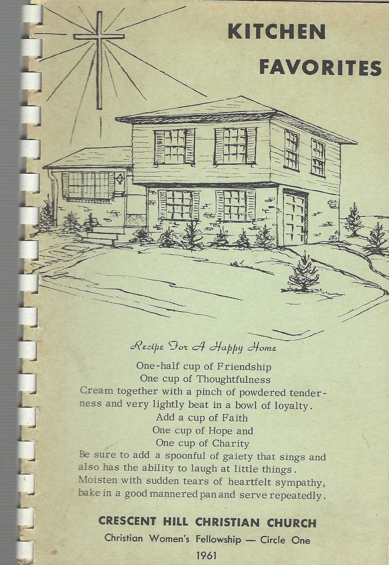 Louisville Kentucky Vintage 1961 Crescent Hill Christian Church Kitchen ...