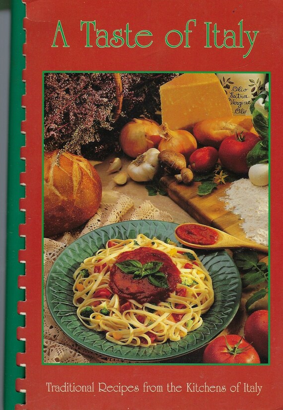 A Taste of Italy Vintage Cookbook 1994 Ethnic Traditional | Etsy