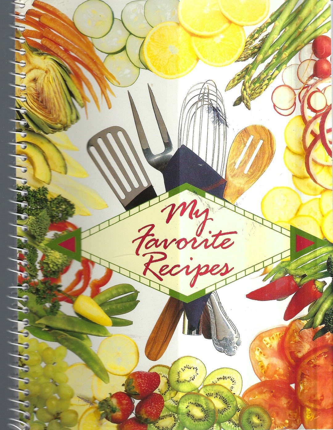 My Favorite Recipes Vintage Do-it-yourself Cookbook Chapters & Lined ...