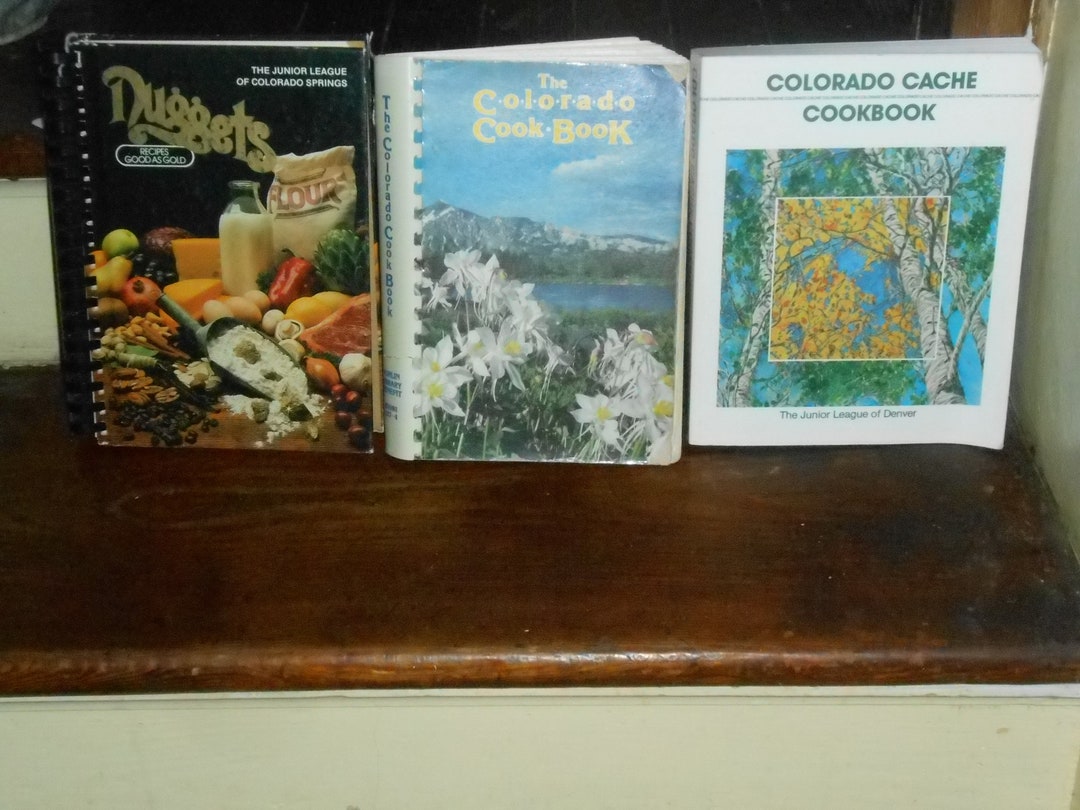 Lot of 3 Vintage Colorado Community Cookbooks CO Nuggets Cache Boulder ...