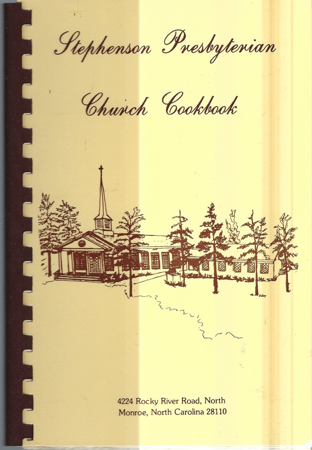 Monroe North Carolina Vintage 1986 Stephenson Presbyterian Church ...