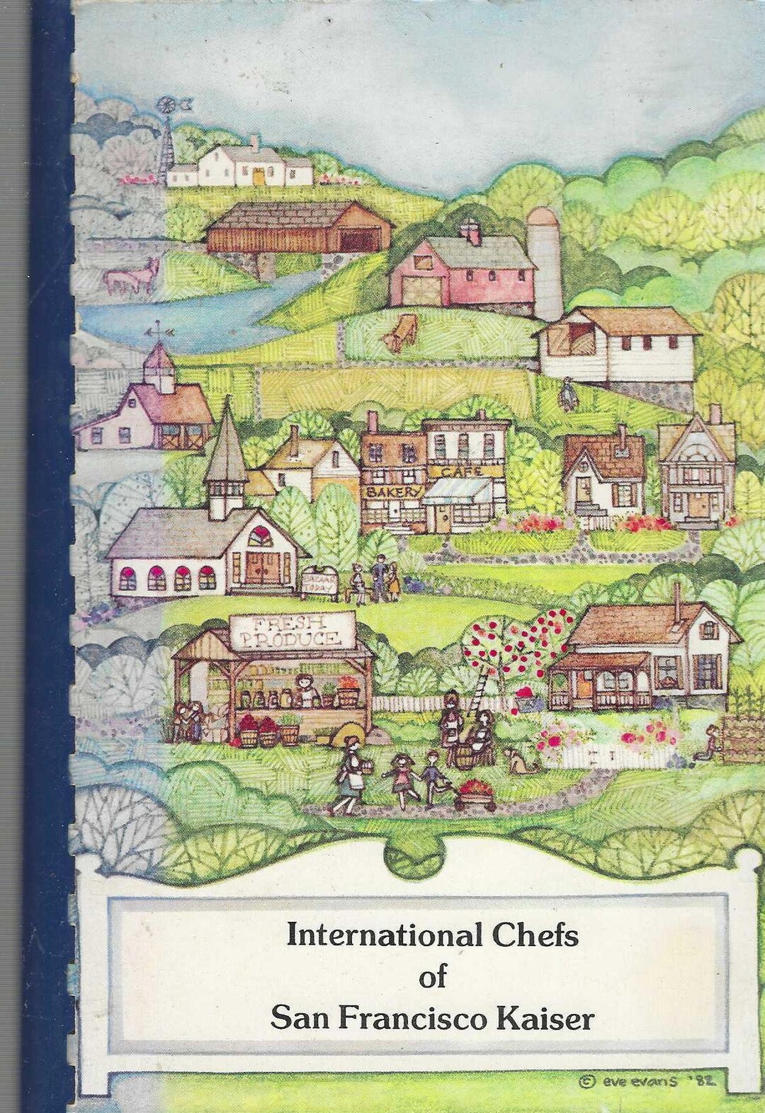 San Francisco California Vintage 1988 Kaiser Employees International Chefs Cookbook CA Community ...