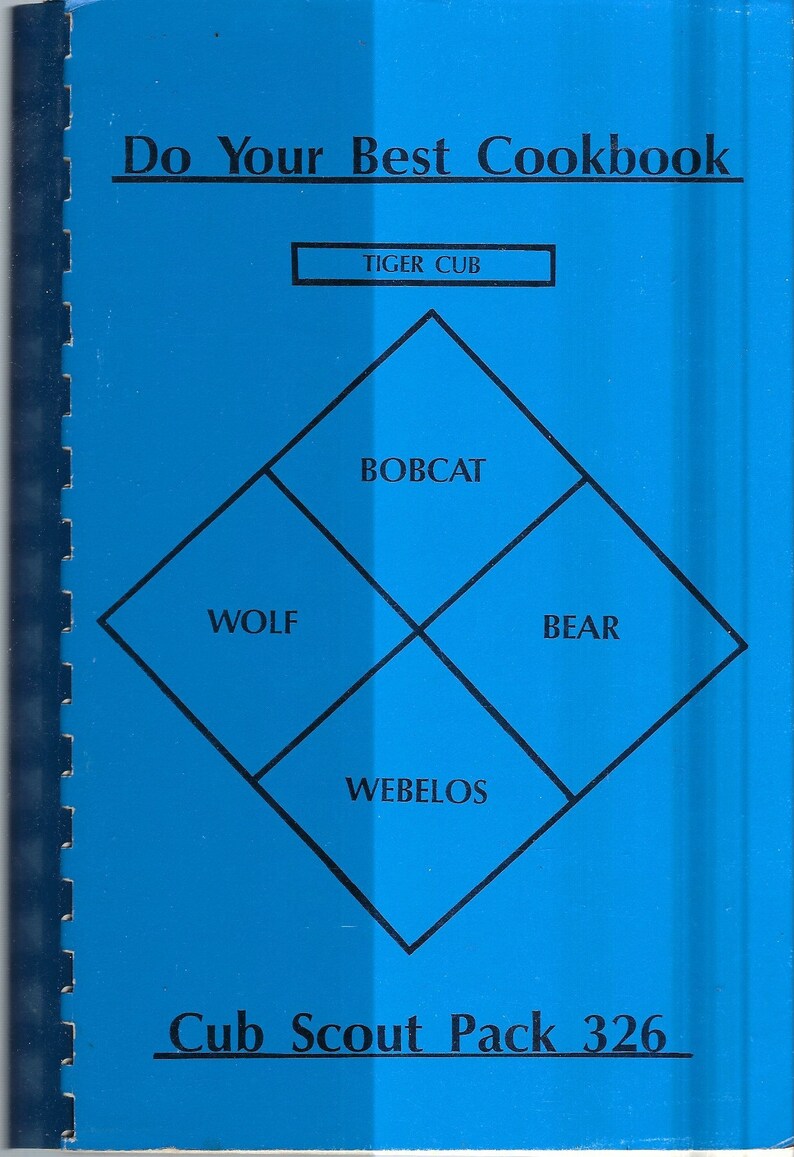 Pasadena Texas Vintage 1990 Cub Scouts Do Your Best Cookbook - Etsy
