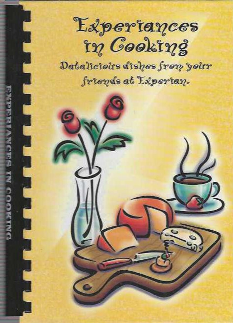 Atlanta Georgia Vintage Experian Staff Experiences in Cooking Cookbook ...