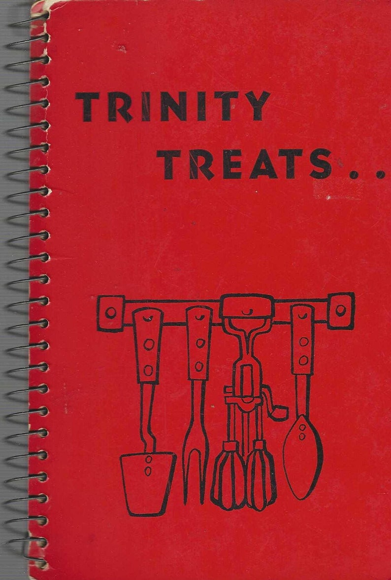 Chicago Illinois Antique Trinity Methodist Church Treats Cookbook IL ...