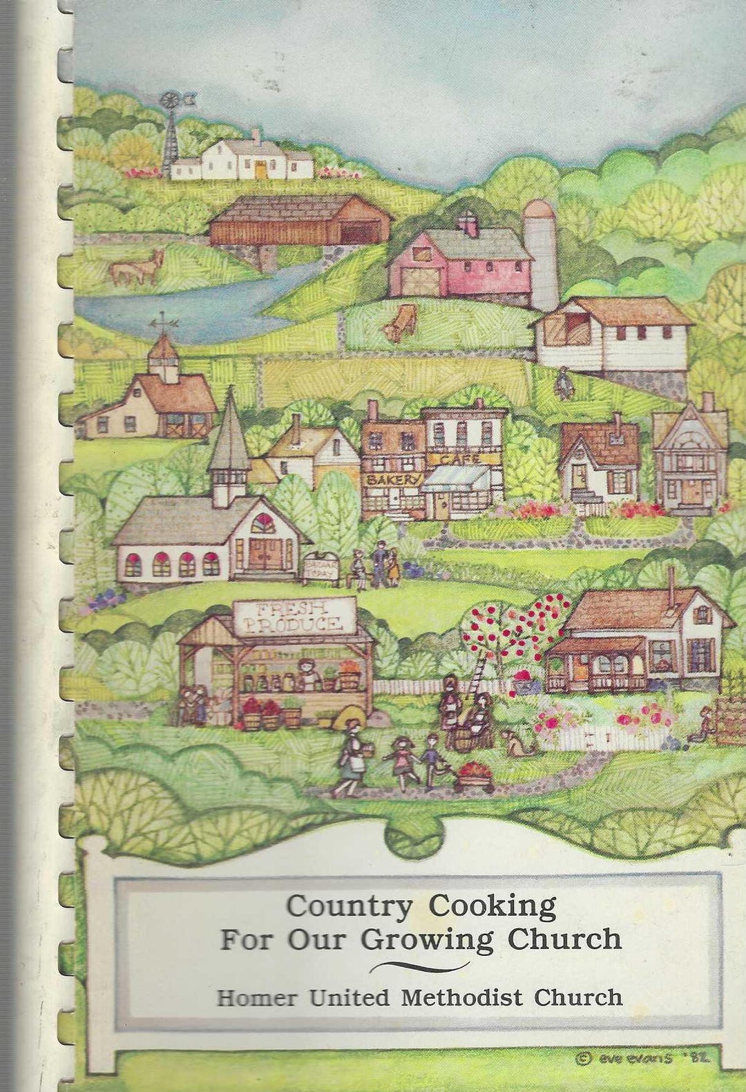 Midland Michigan Vintage 1984 Homer Methodist Church Country Cooking ...