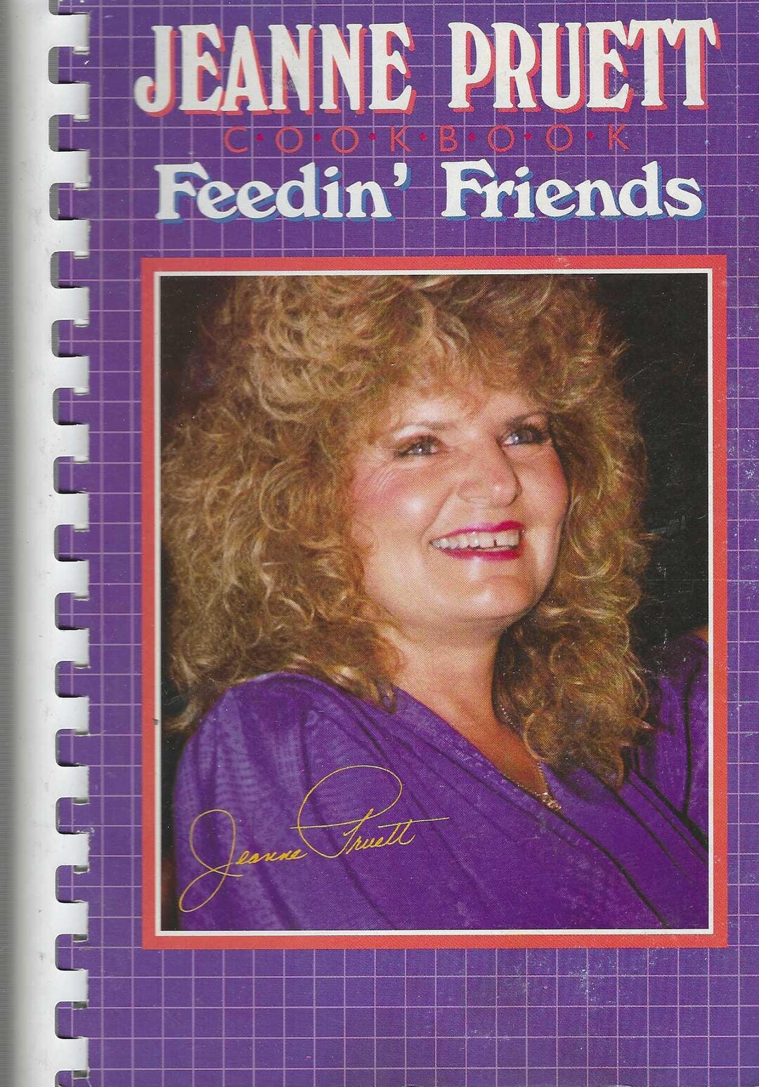 Franklin Tennessee Vintage 1986 Jeanne Pruett Feedin Friends Cookbook ...