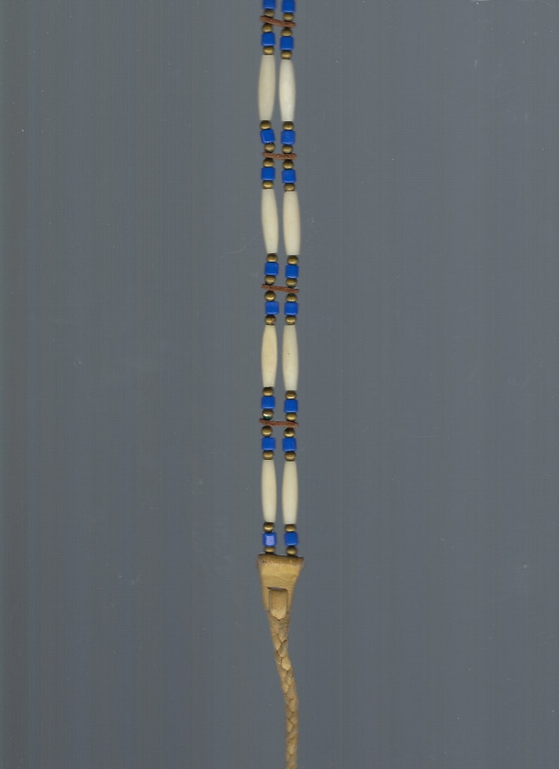 Antique South Dakota Sioux Indian Hand Beaded Necklace Native American ...