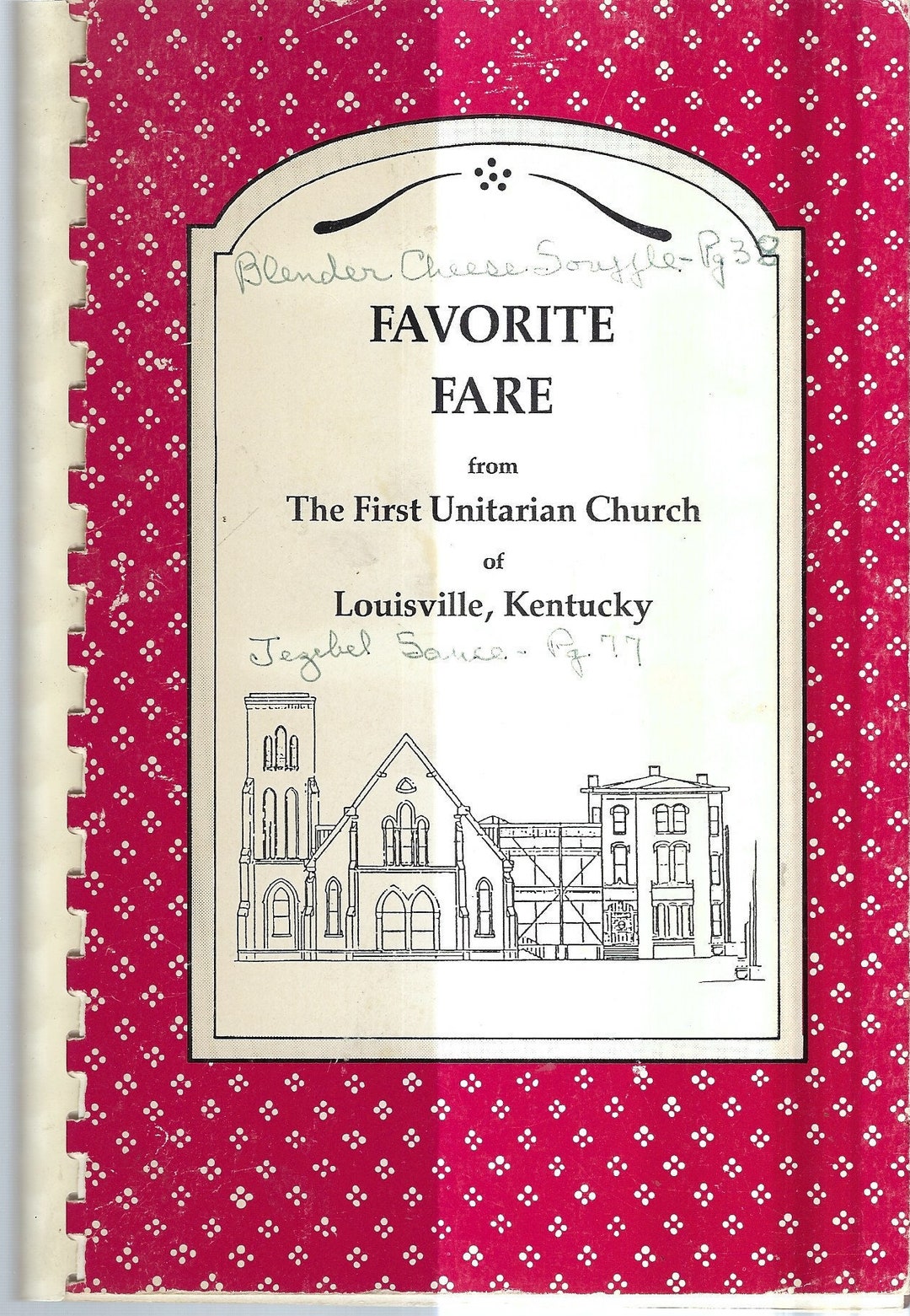Louisville Kentucky Vintage 1989 First Unitarian Church Favorite Fare ...
