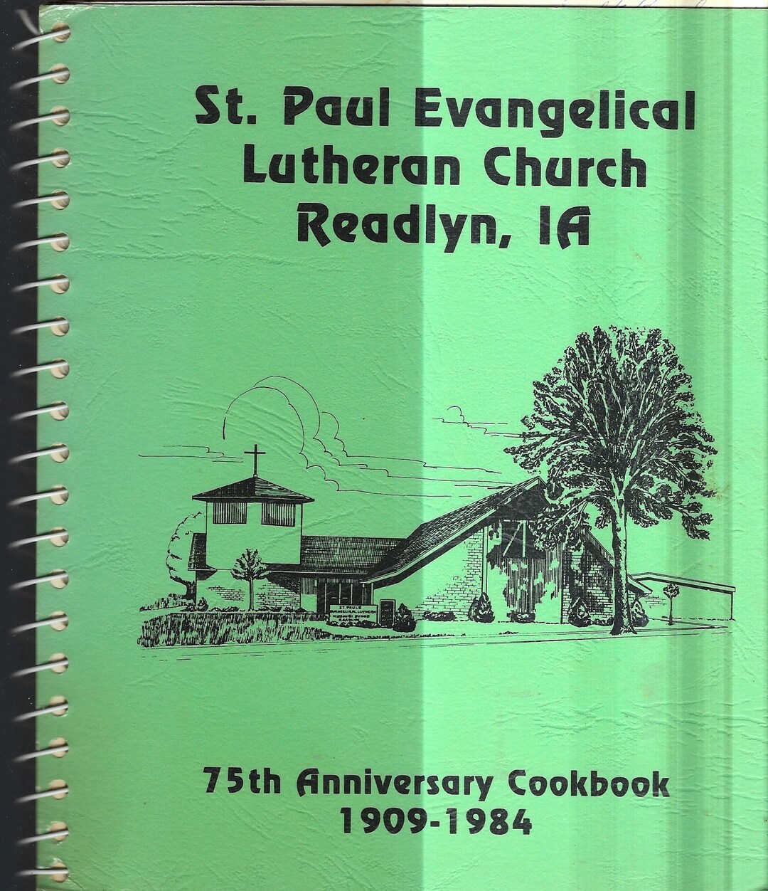 Readlyn Iowa Vintage 1984 St Paul Evangelical Lutheran Church Cookbook ...