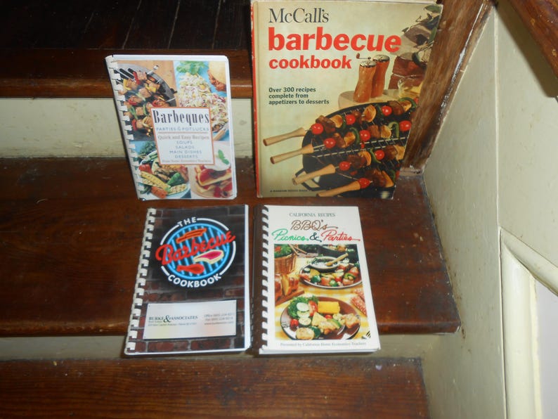Lot of 4 Barbecue Bbqs Vintage Picnics & Parties Favorite Recipes ...