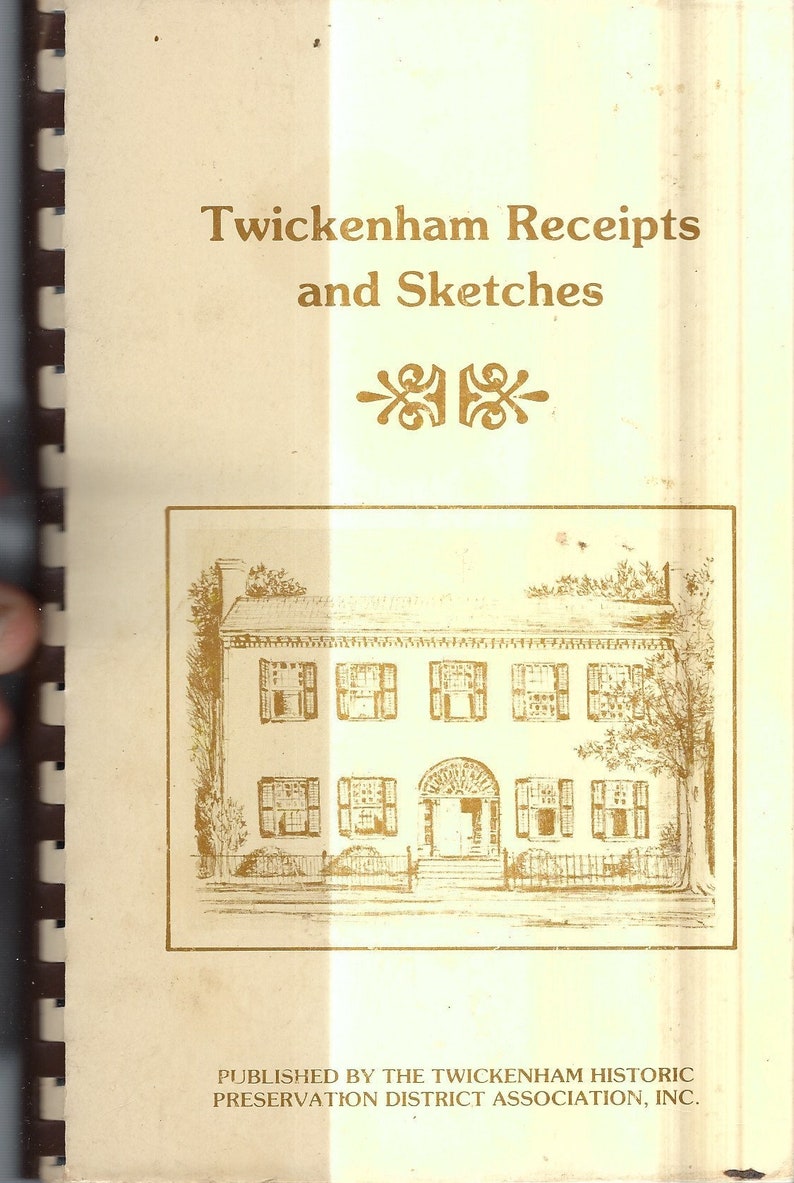Huntsville Alabama Vintage 1979 Twickenham Receipts & Sketches Cookbook ...