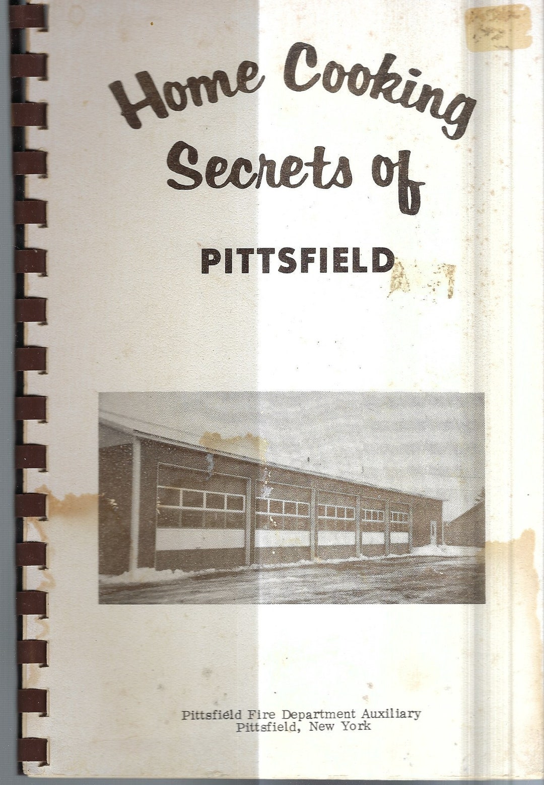 Pittsfield New York Vintage Fire Department Auxiliary Home Cooking ...