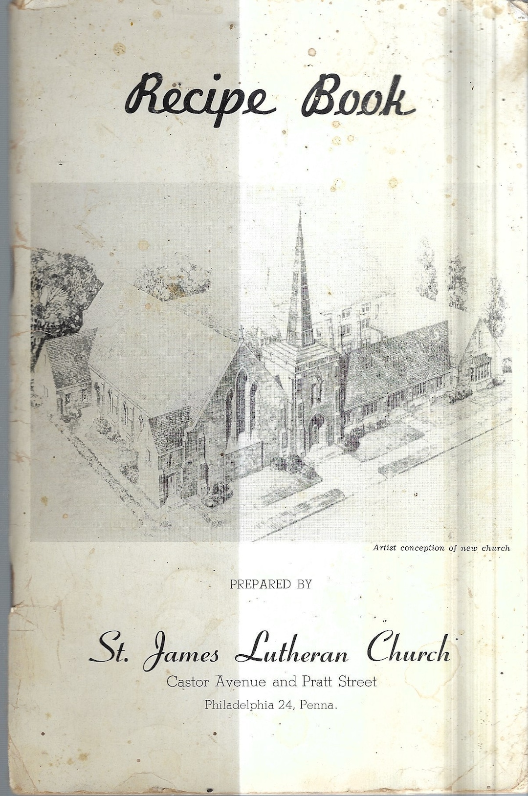 Philadelphia Pennsylvania Vintage Circa 1940s St James Lutheran Church ...