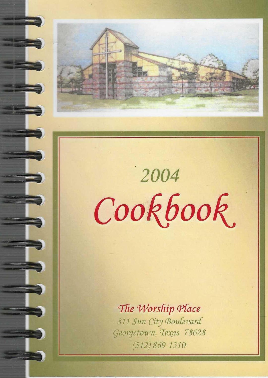 Georgetown Texas Vintage the Worship Place Cookbook TX Community ...