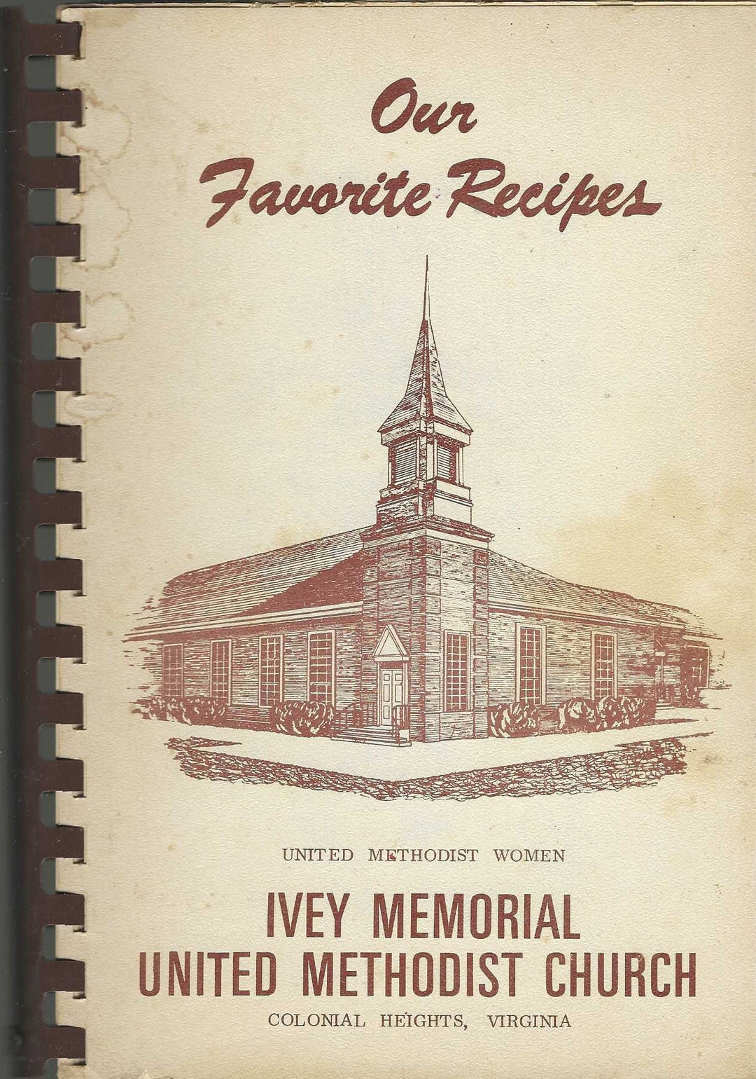 Colonial Heights Virginia Vintage 1960s Ivey Memorial Methodist Church ...