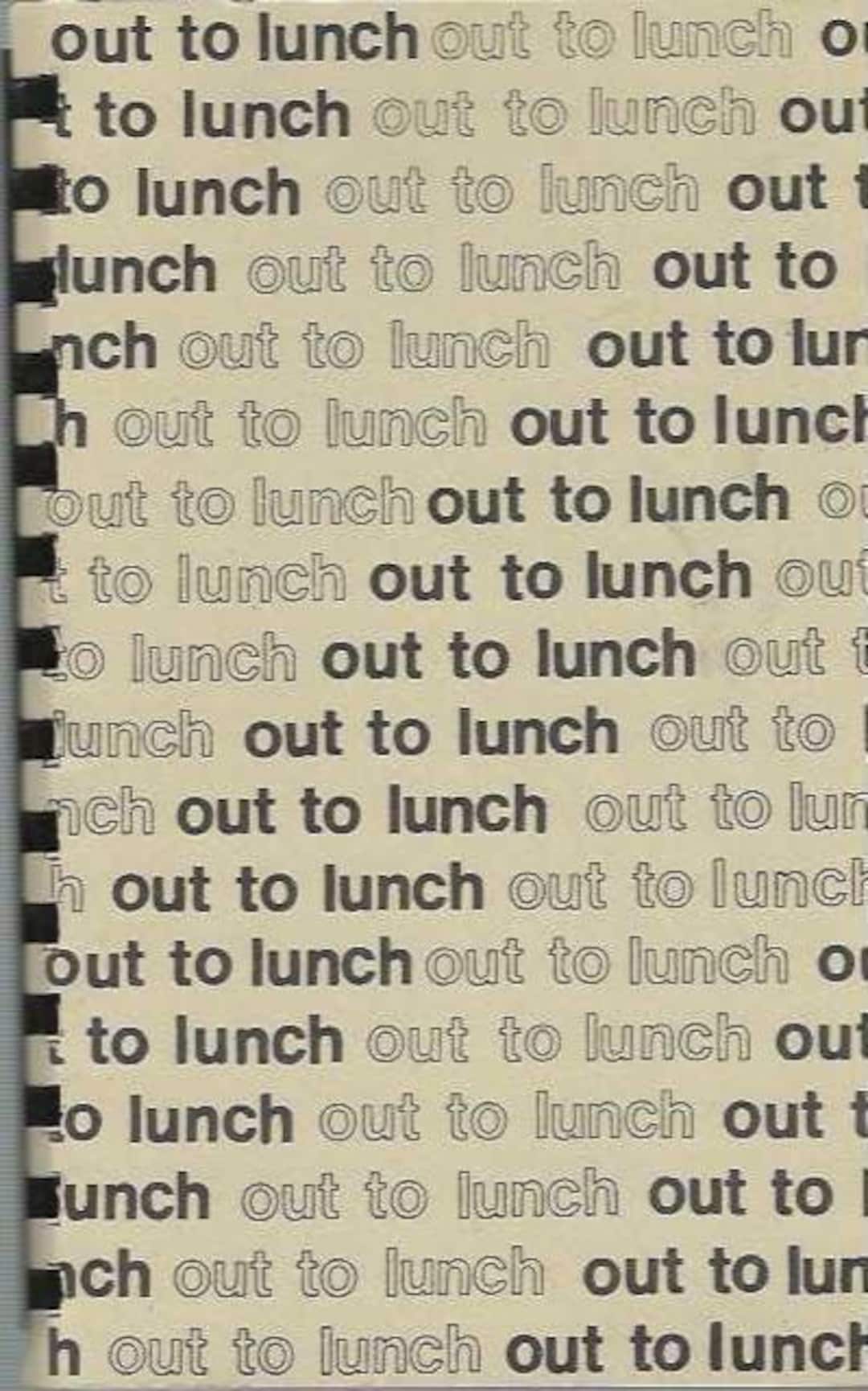 Providence Rhode Island Vintage 1981 Out to Lunch by Rebecca More ...