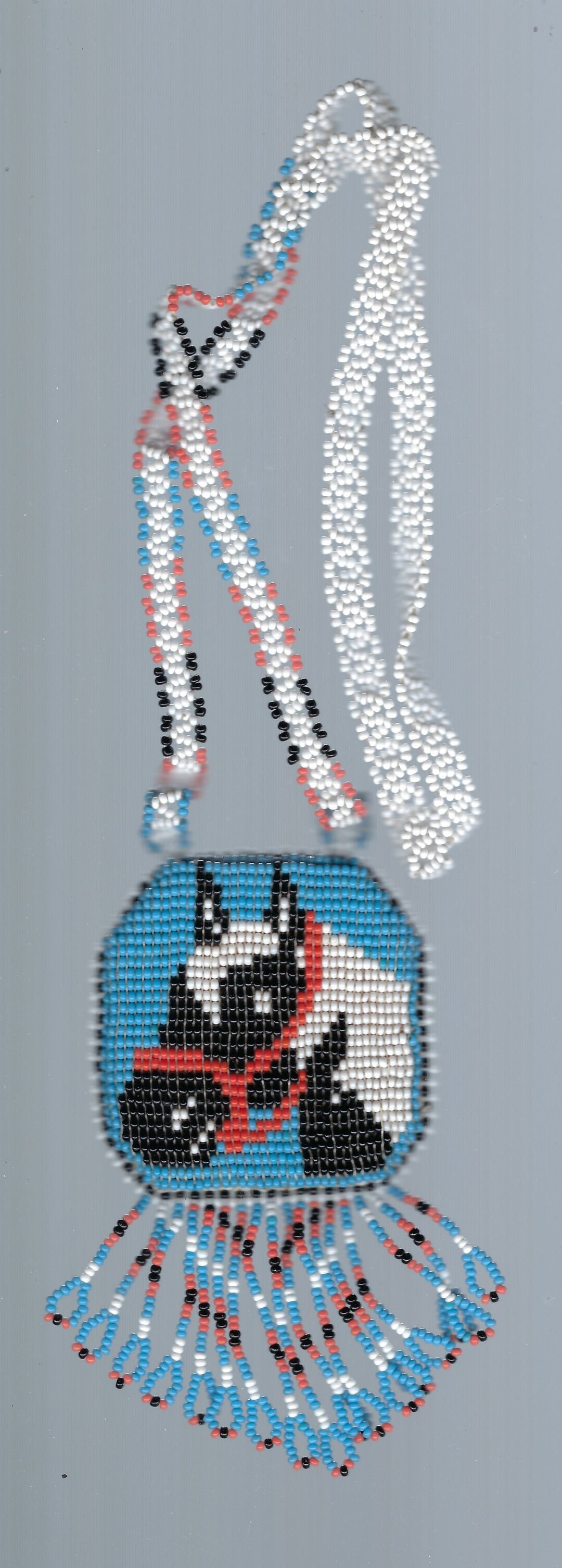 Horse South Dakota Vintage Beaded Necklace Traditional Sioux Indian ...