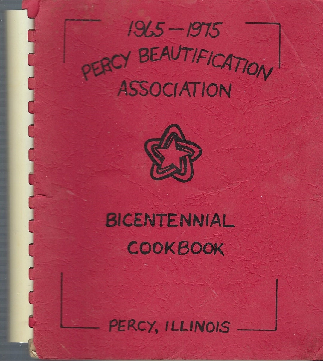 Percy Illinois Vintage 1975 Verschönerung Assn Bicentenial Kochbuch IL ...