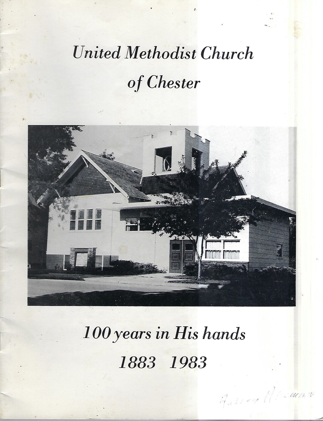 Chester South Dakota Vintage 1983 United Methodist Church 100 Years in ...