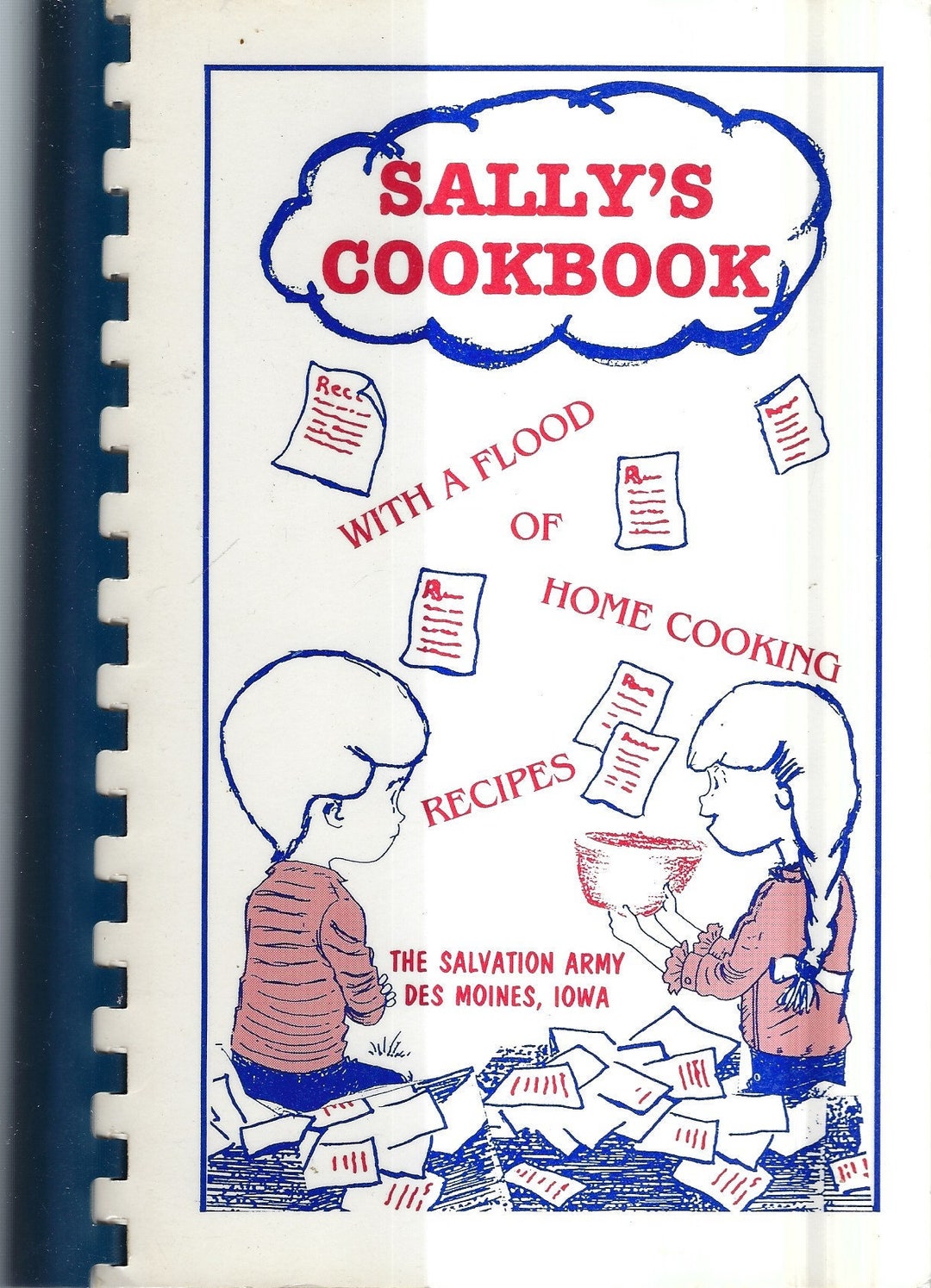 Des Moines Iowa Vintage 1993 Salvation Army Sally's Cookbook Ethnic IA ...