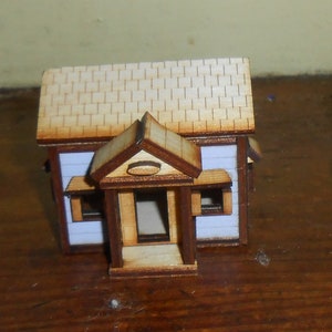 Miniature Chattel Houses With Porch Windows Door Detailed Marked Made ...