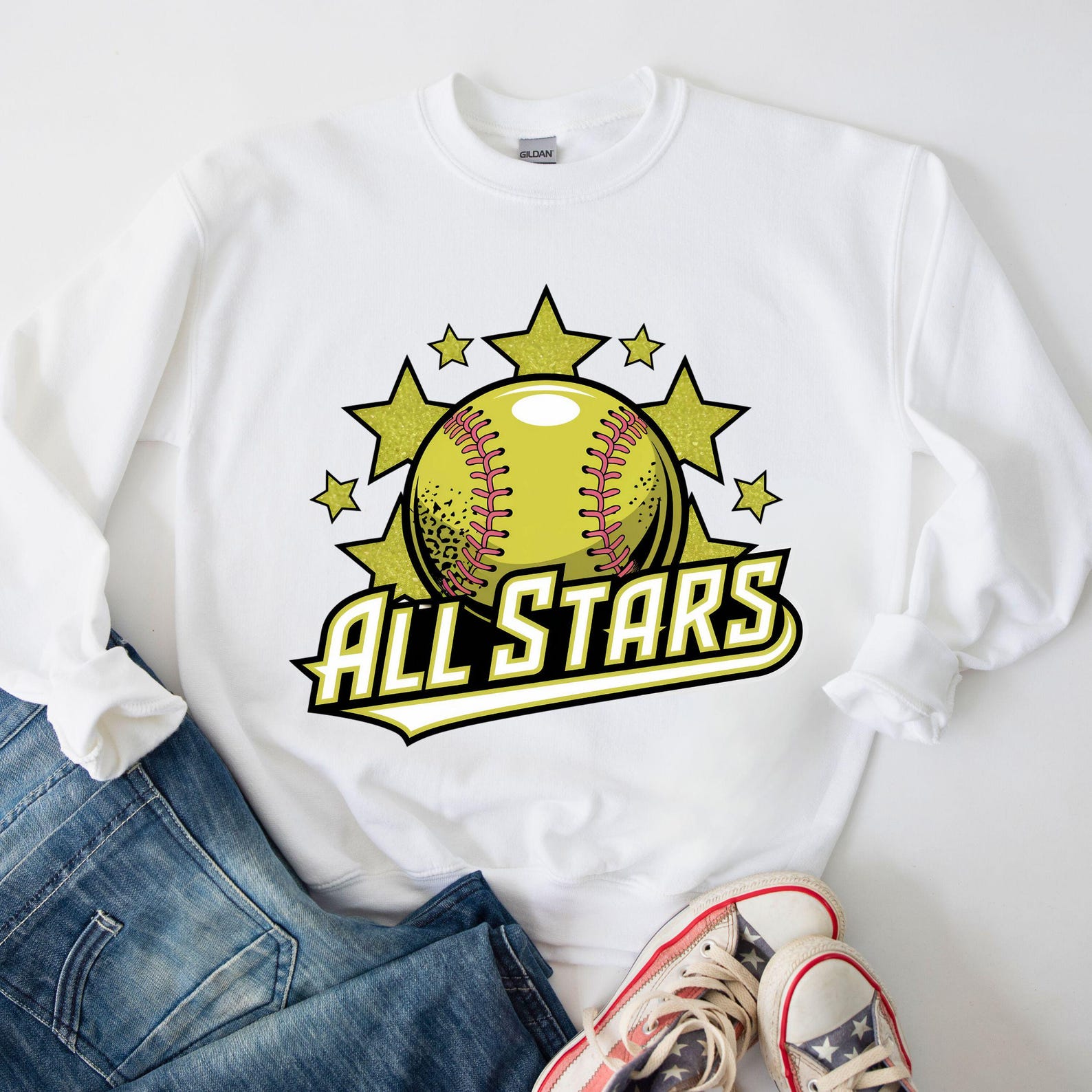 All Stars Softball PNG Digital, Softball Leopard Sublimation, Sport PNG ...