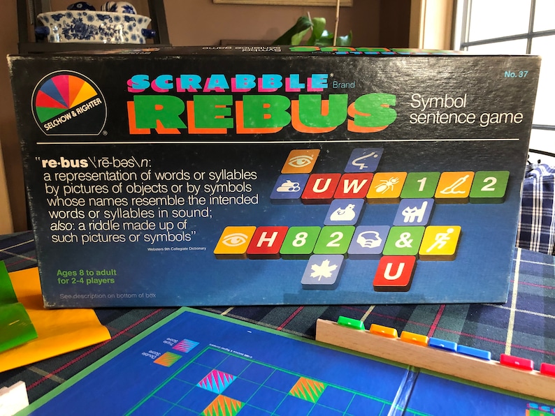 Scrabble Rebuscomplete Symbol Sentence Game. Board Game by Selchow ...