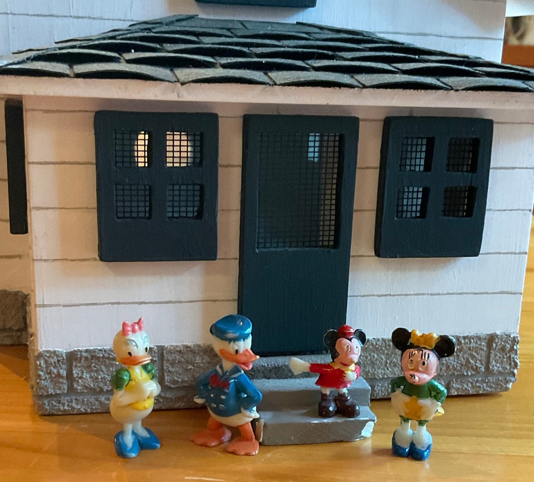 Set of 4 Disneykin Figures by Marx. 1960s. Vintage Figures. Minney ...