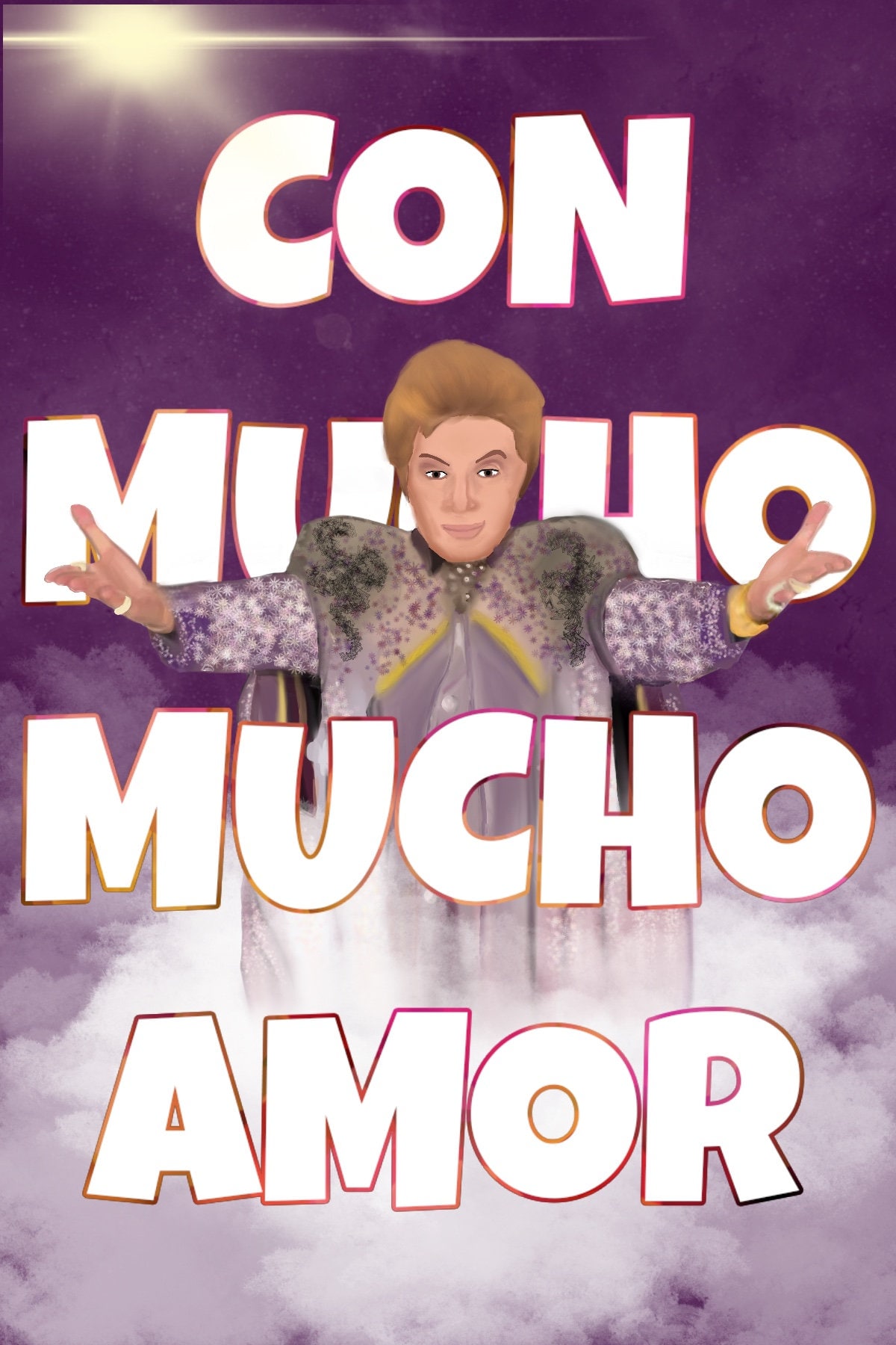 Con Mucho Mucho Amor Walter Mercado Valentine's Day Card | Etsy Con Mucho Mucho Amor Walter Mercado Valentine's Day Card | Etsy